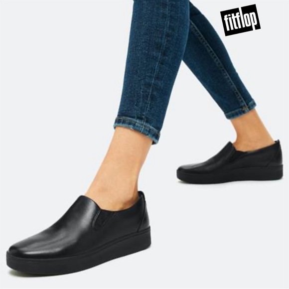 Fitflop | Shoes | Fit Flop Rally Leather Slip On Sneakers X2990 | Poshmark